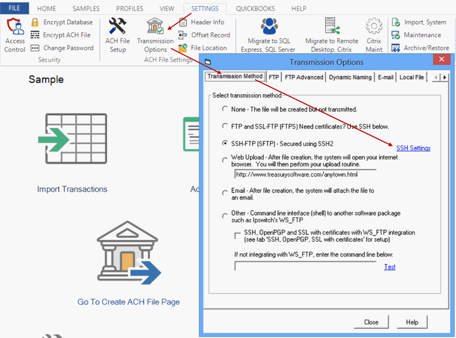 ACH Universal SSH and SFTP